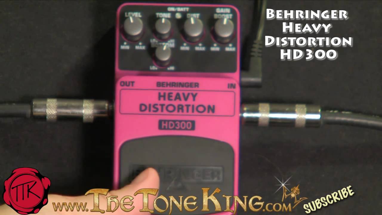 Bugera Behringer HD300 Heavy Distortion Pedal Demo Review Boss MD2 MD-2 ...