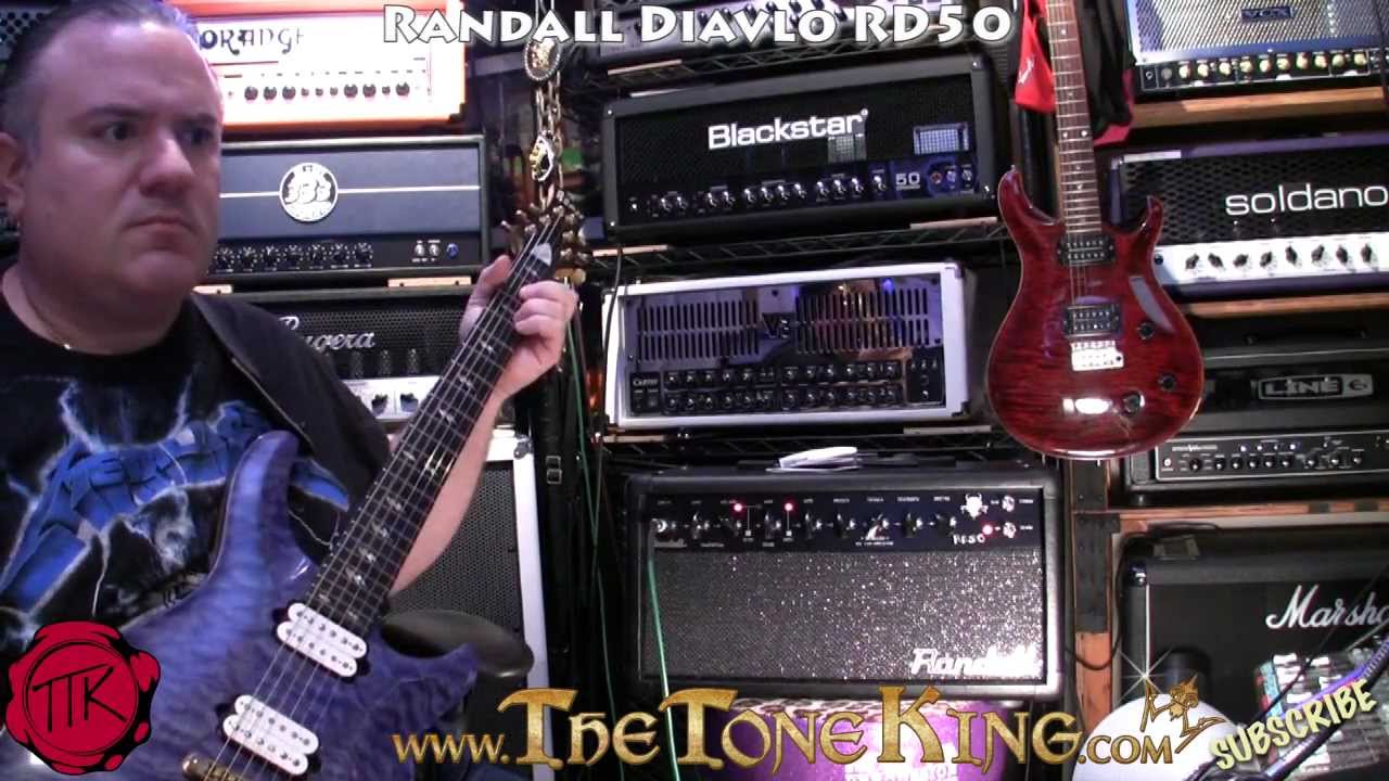 Randall Diavlo RD50 Demo & Review ~ Using Ed Roman Quicksilver Guitar ...