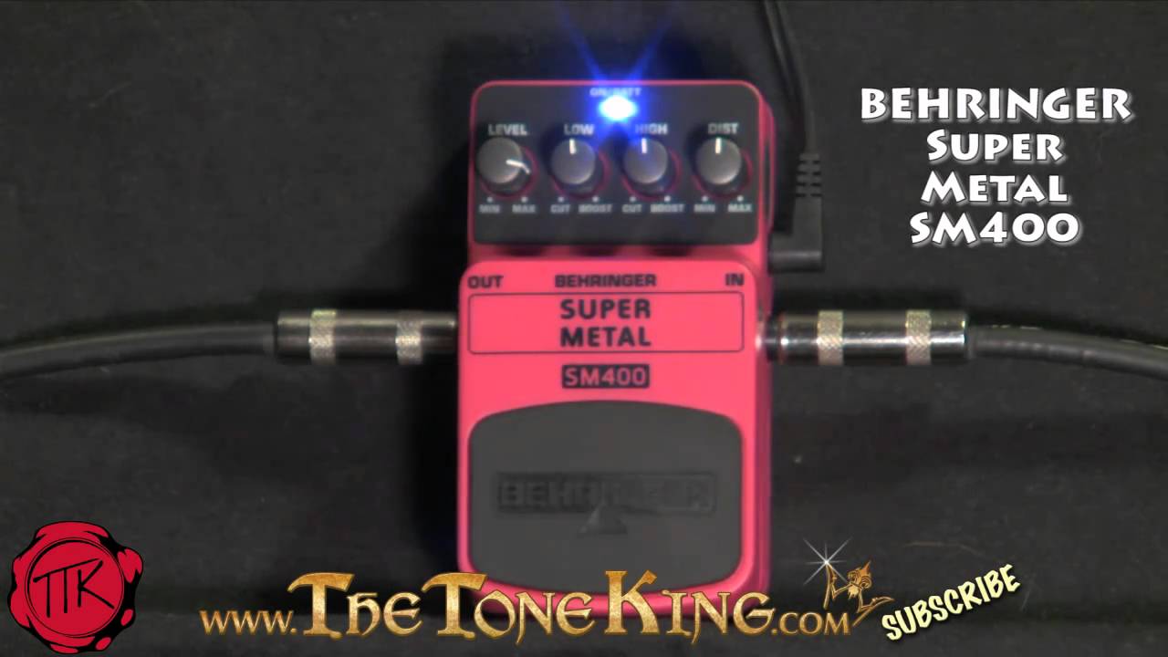 Super Metal Pedal Behringer Bugera SM400 SM-400 Boss Hyper Metal HM3 HM ...
