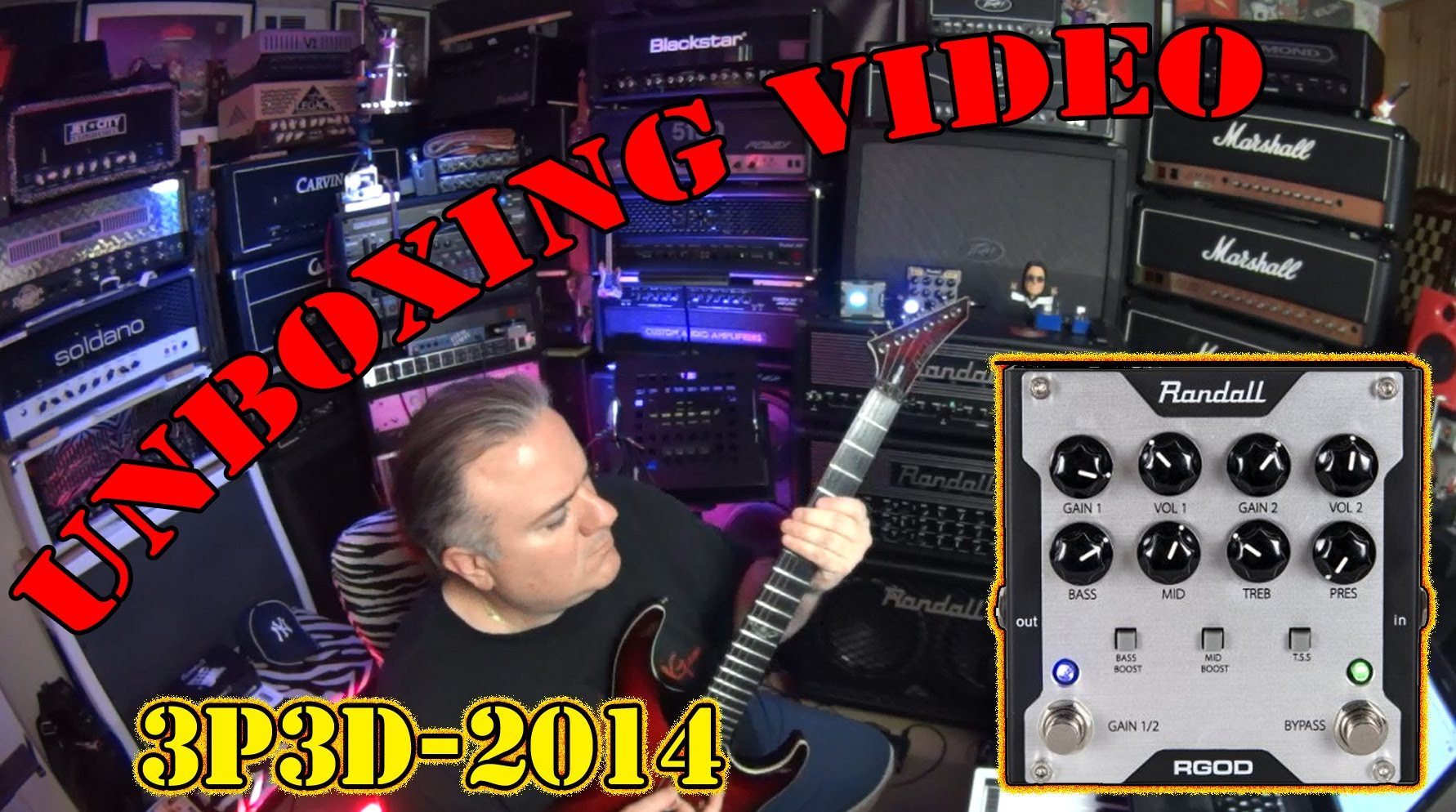 UNBOXING! RANDALL RGOD Pre-Amp Pedal : 3P3D’14 : The Tone King
