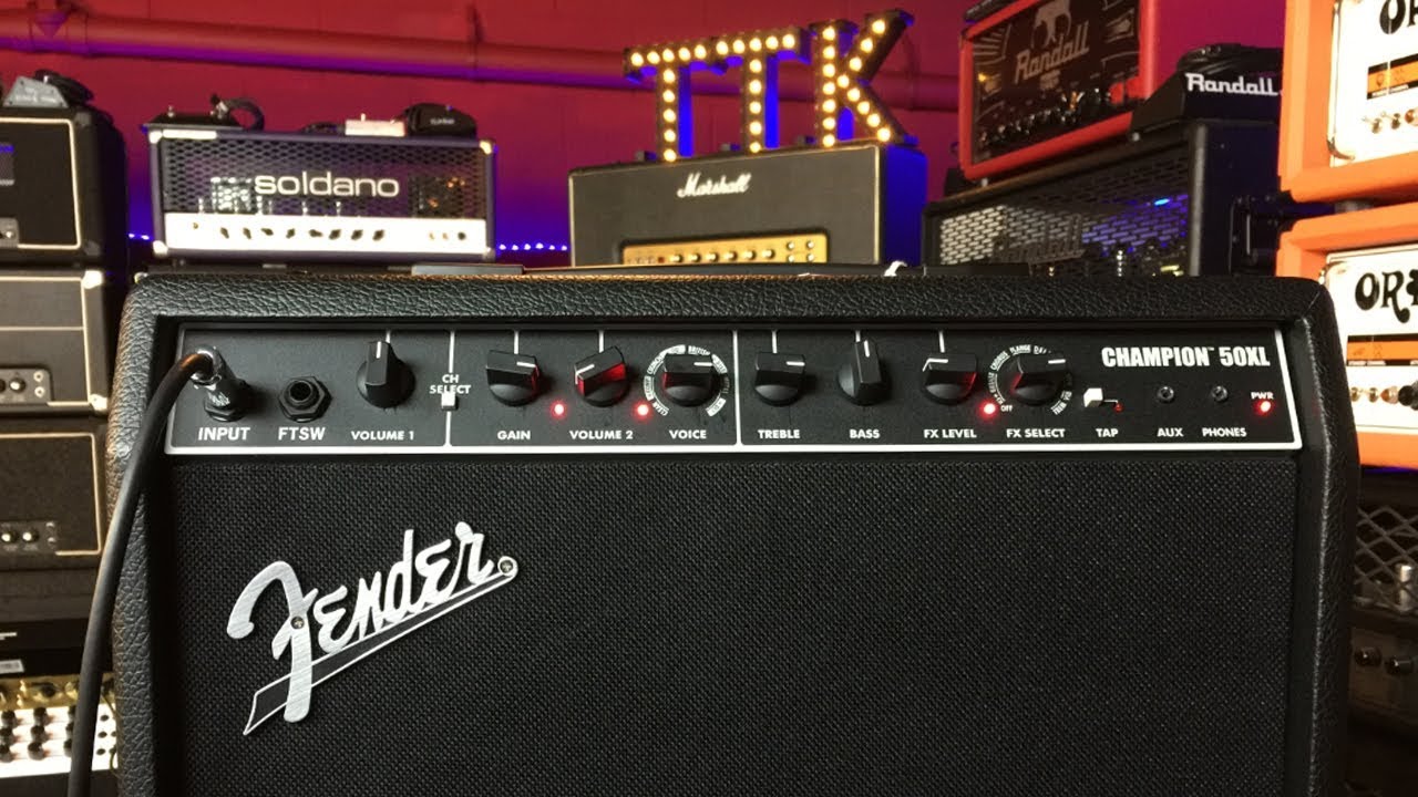 FENDER Champion 50XL Guitar Amplifier – DEMO & REVIEW : The Tone King